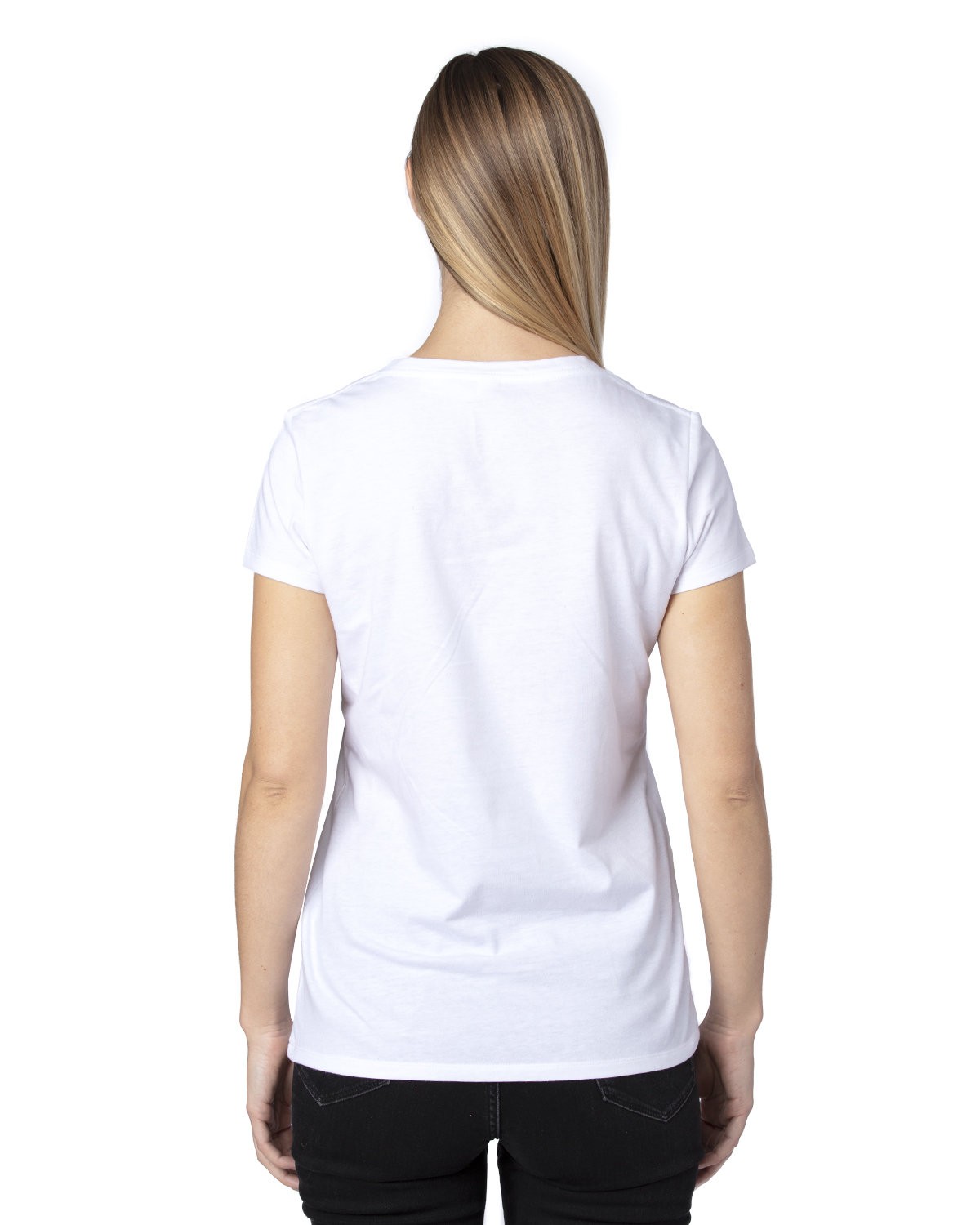 Threadfast Apparel 200RV Ladies' Ultimate CVC V-Neck T-Shirt