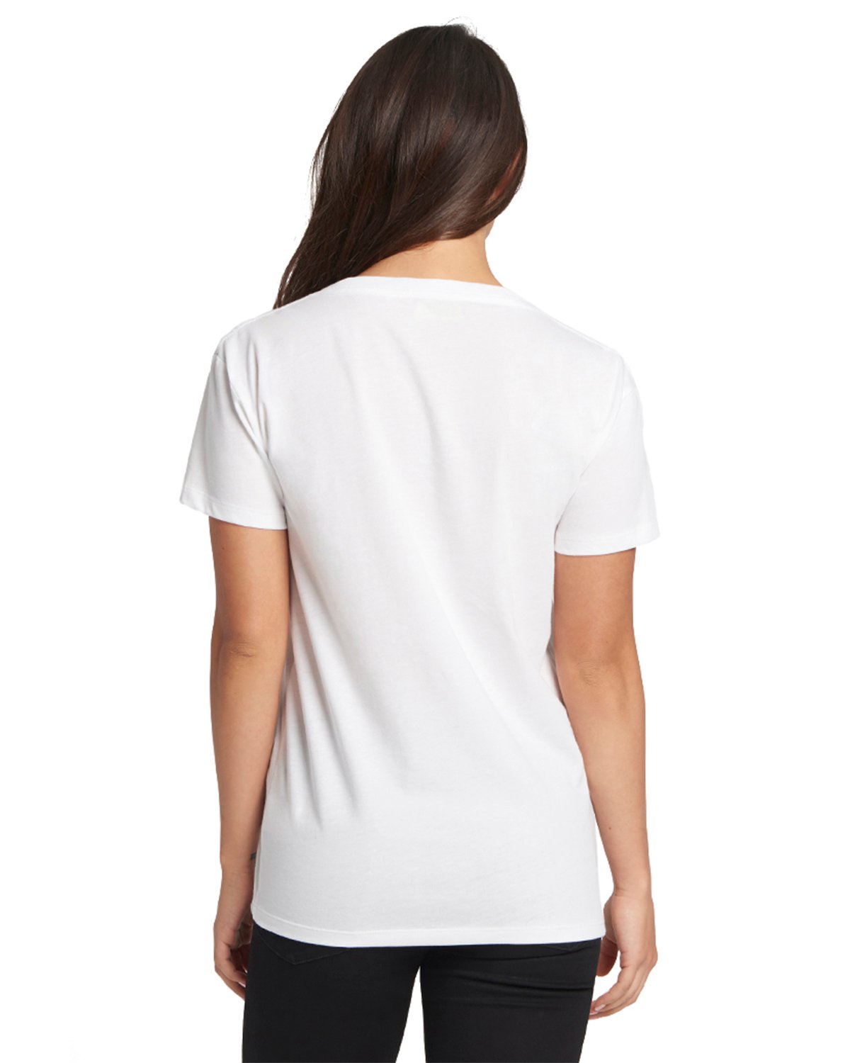 Next Level 3940 Women's Fine Jersey Relaxed V T-Shirt