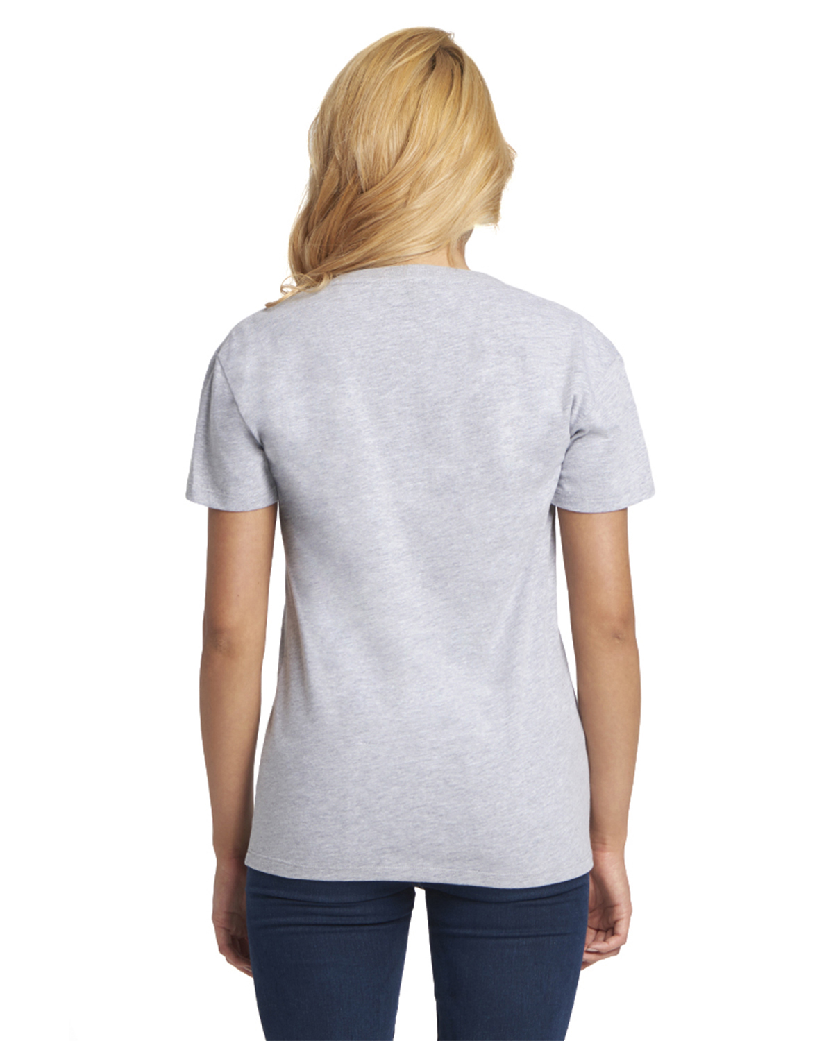 Next Level 3940 Women's Fine Jersey Relaxed V T-Shirt
