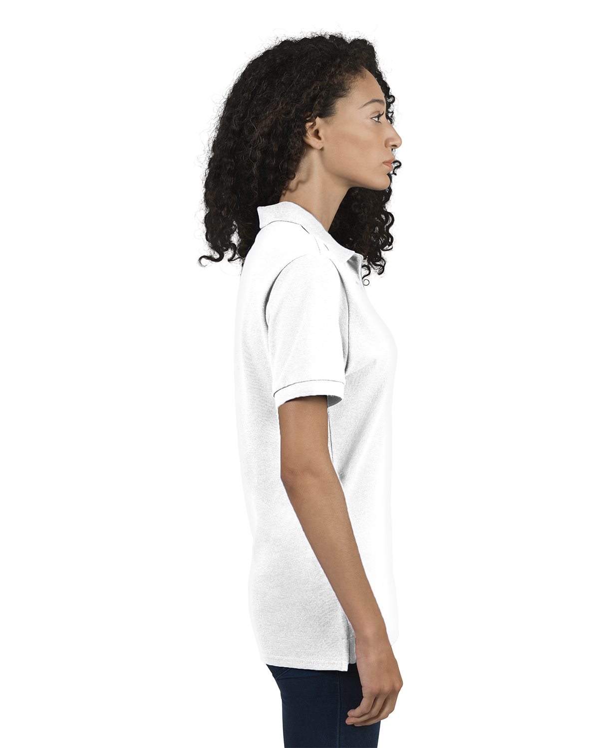 Jerzees 443W Women\\\'s Easy Care Double Mesh Ringspun Pique Sport Shirt
