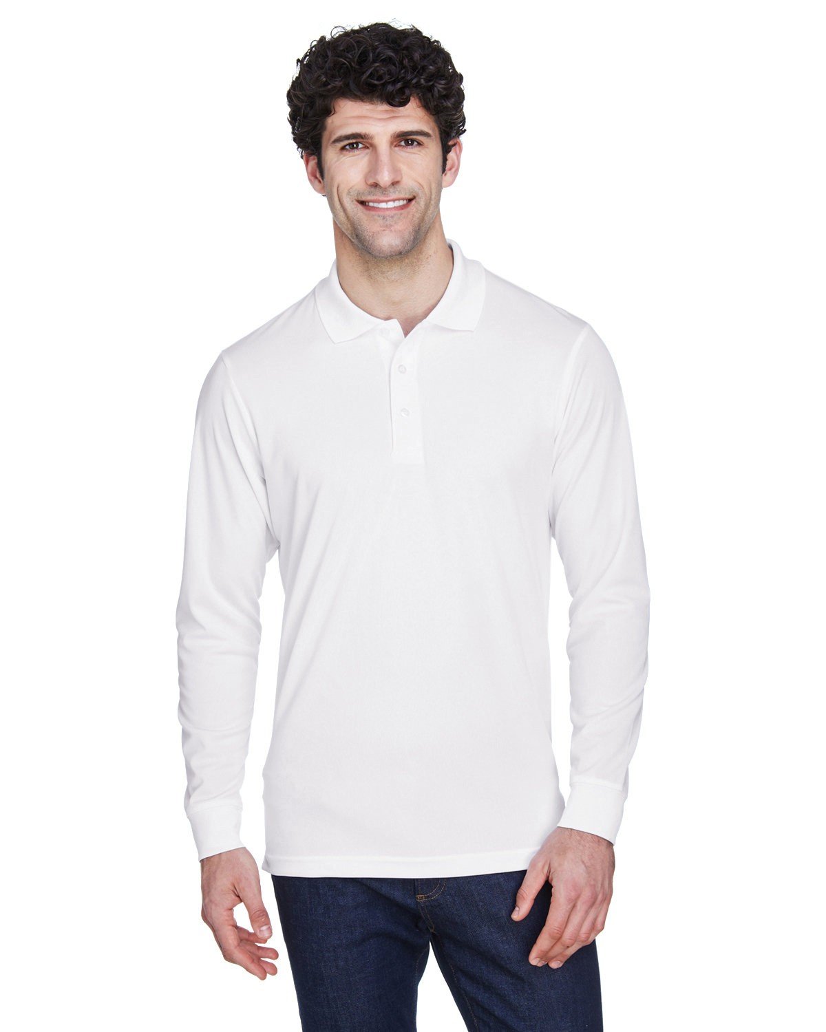 CORE365 88192 Men's Pinnacle Performance Long-Sleeve Pique Polo