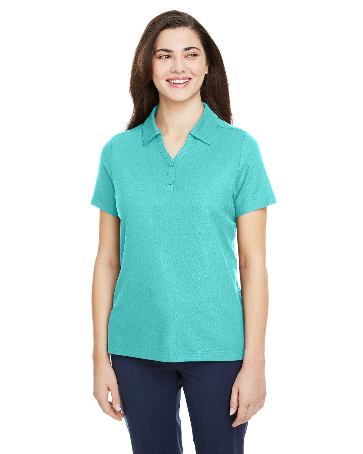 CORE365 CE112W Ladies' Fusion ChromaSoft Pique Polo