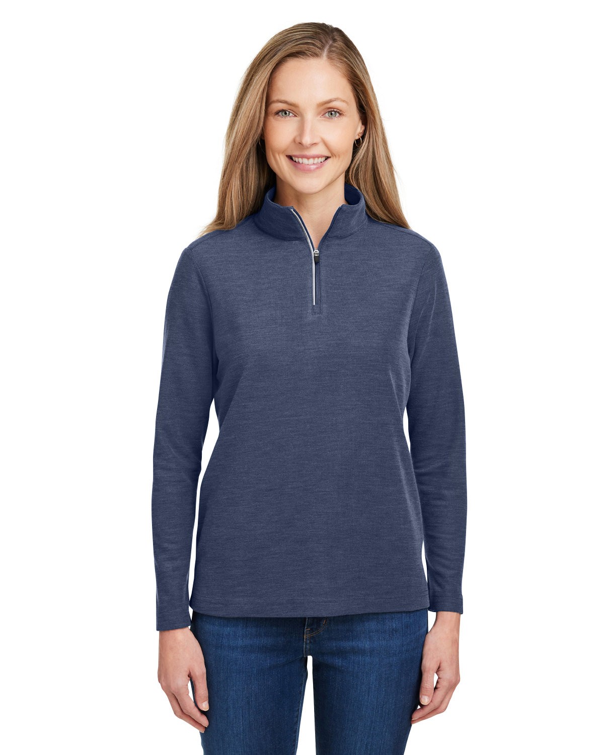 CORE365 CE405W Ladies' Fusion ChromaSoft Pique Quarter-Zip