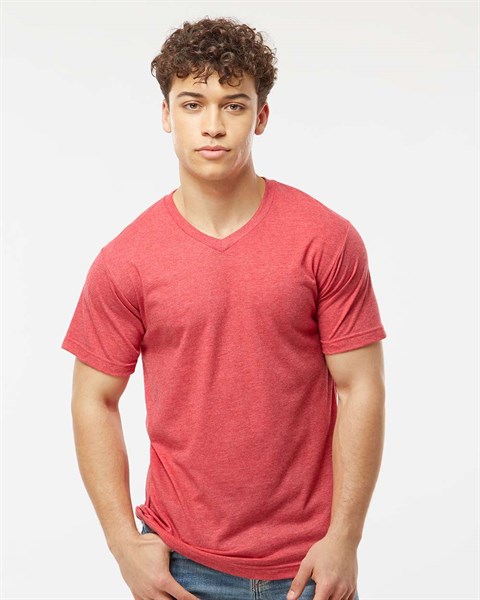 Tultex 207 Unisex Poly-Rich V-Neck T-Shirt