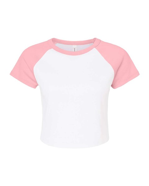 BELLA + CANVAS 1201 Women's Micro Rib Raglan Baby Tee