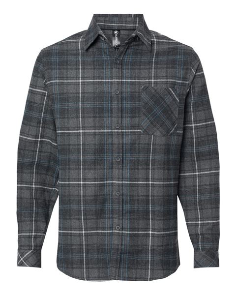 Burnside 8212 Open Pocket Long Sleeve Flannel Shirt