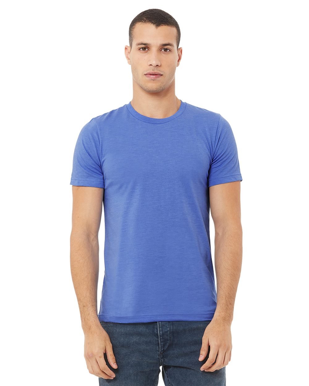 Bella Canvas 3001cvc Unisex Short Sleeve Heather Jersey Tee