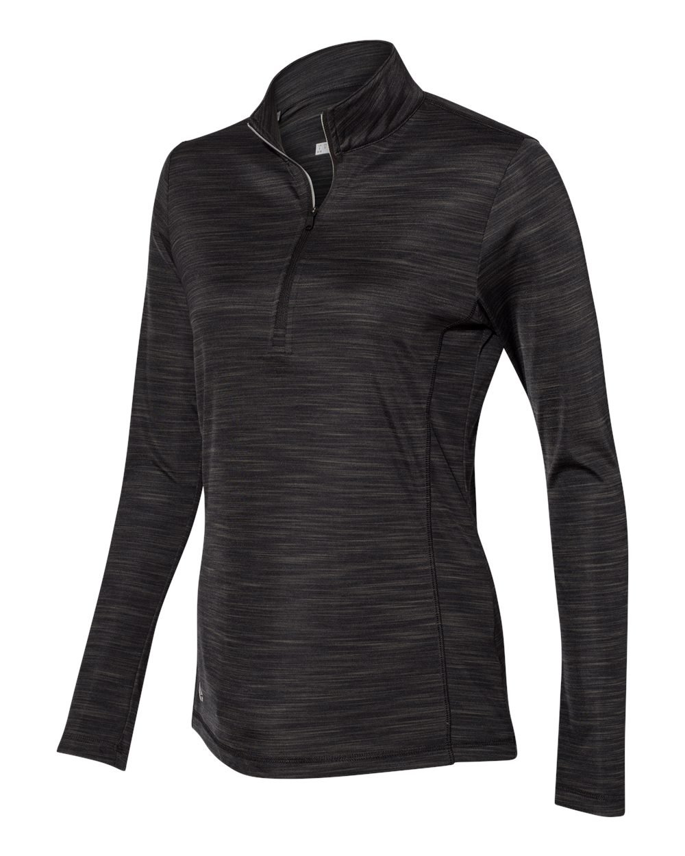 Adidas A476 Women's Lightweight Mélange Quarter-Zip Pullover